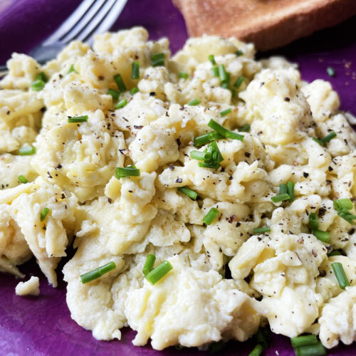 Scrambled Eggs With Olive Oil