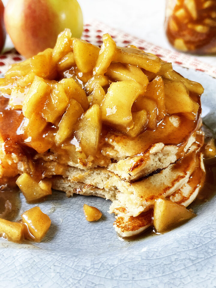 Easy Apple Topping for Pancakes - Done in minutes! - Easy Breakfast Ideas